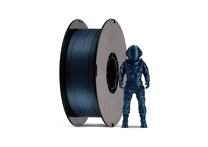 Silk PLA Filament 1000g Metal Blue