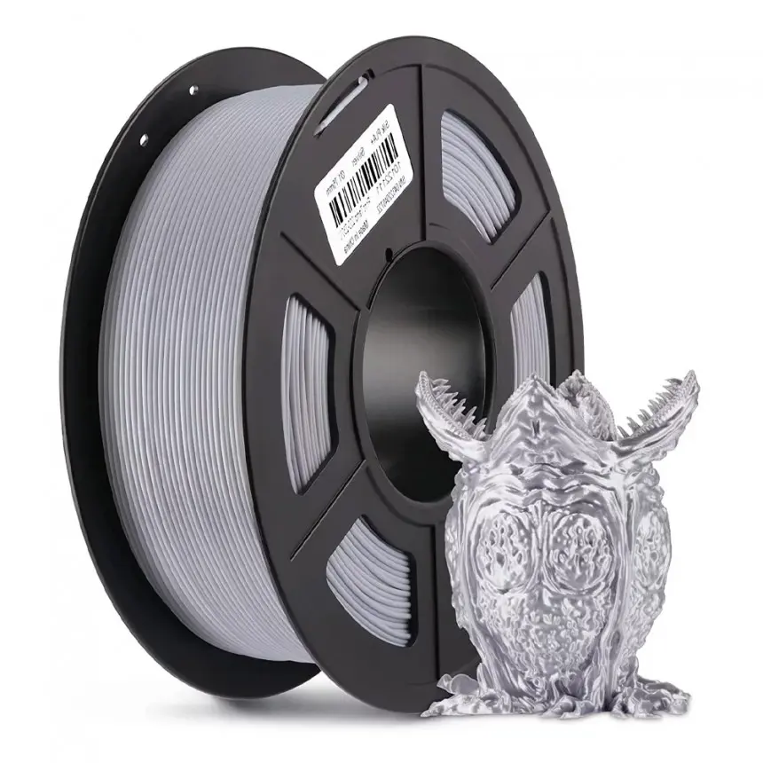 Silk PLA Filament 1000g Silver