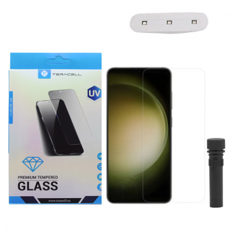 Zastitno staklo UV Glue Full Cover + lampa za Samsung S24 Plus/ S926B