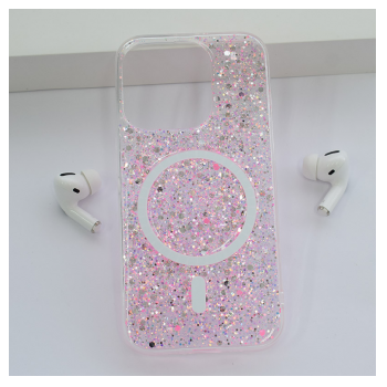 Maska Shine Shimmer Mag Case za iPhone 13 Pro Max roze