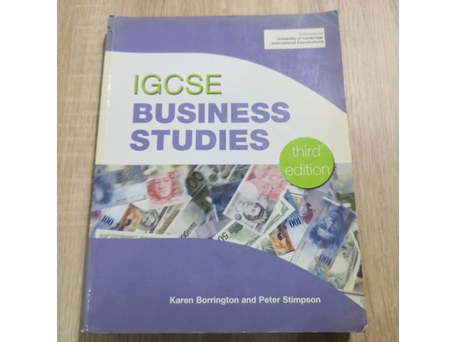 IGCSE Business studies Karen Borrington Peter Stimpson