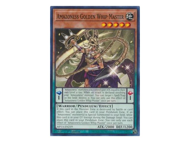 Yu-Gi-Oh! Amazoness Golden Whip Master - MP23-EN219