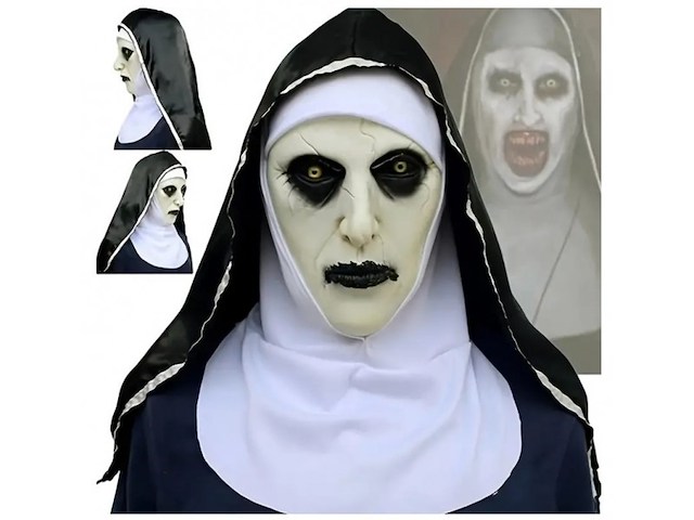 Maska The Nun Za Noc Vestica, Halloween, Maskenbal M2