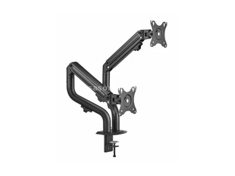 Gembird Adjustable Desk 2-Display Mounting Arm, Max. 8kg (per screen), 17-32