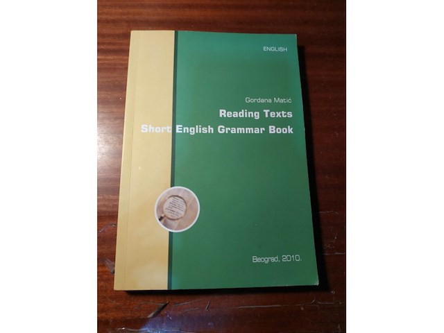 Reading texts short english grammar book Matić