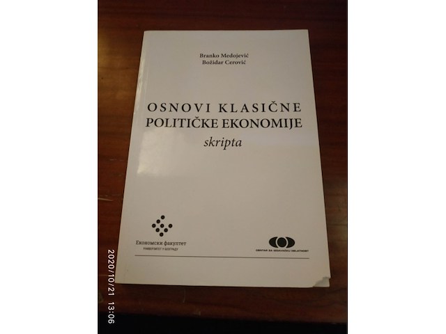 Osnovi klasične političke ekonomije skripta Medojević