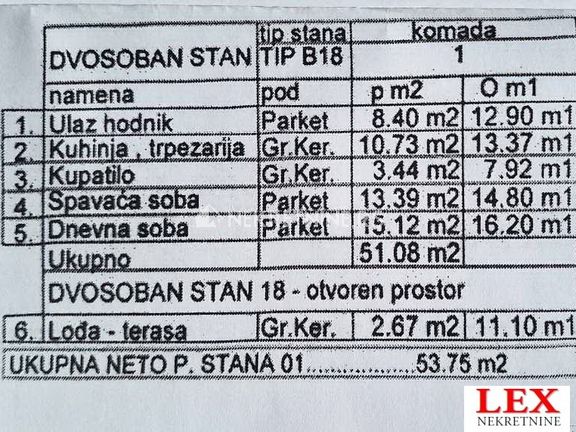 KAEABURMA NOVOGRADNJA 54M2