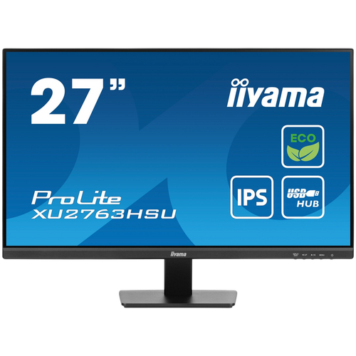 iiyama 27" ETE IPS-panel Green Choice, EyeComfort / EyeSafe 2.0, 1920x1080@100Hz, 250cd/m², Speakers, HDMI, DisplayPort, 3ms GTG, FreeSync, USB 2x 3.2