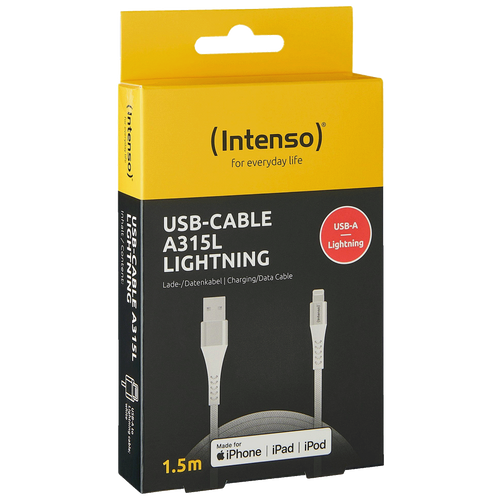 (Intenso) USB kabl za smartphone, USB - A to Lightning, 1.5 met. - USB-Cable A315L