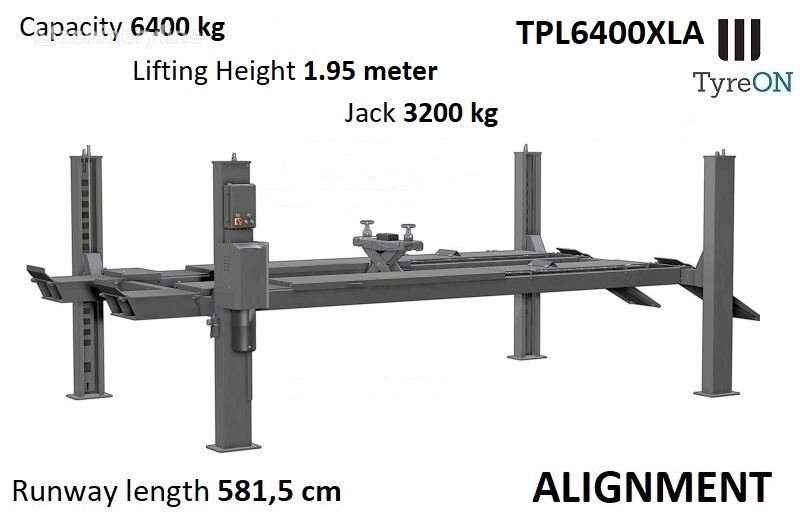 Nova TyreON TPL6400XLA 4 post wheel alignment lift - 5.8 m runways - 6.4T četvorostubna dizalica