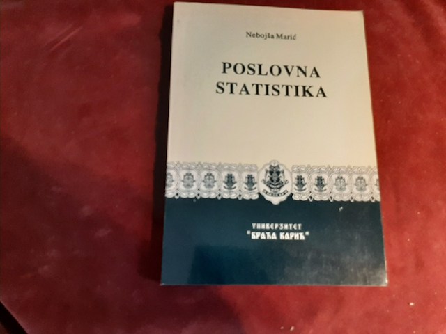 151 Poslovna statistika - Nebojsa Maric