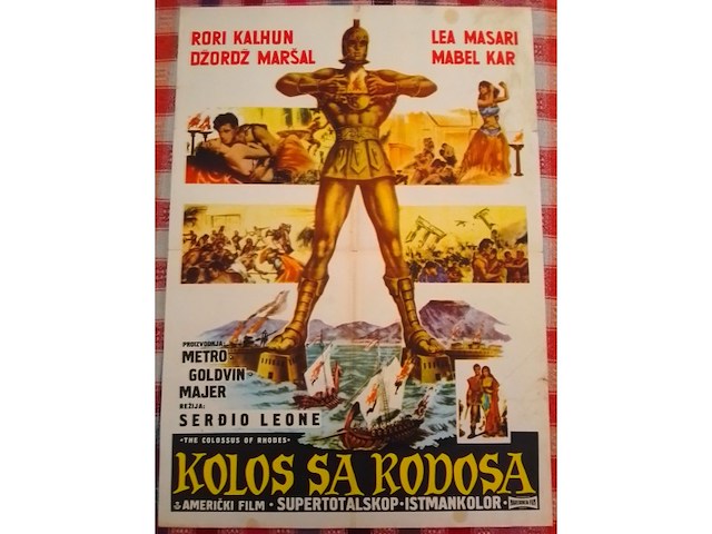 plakat KOLOS SA RODOSA (Sergio Leone)