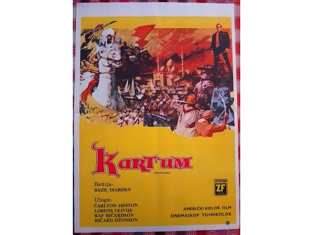 plakat KARTUM (Charlton Heston)