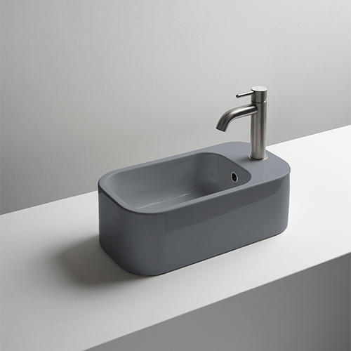 AXA COSA MINI LAVABO KONZOLNI DESNI 480x250 SIVI 8610309R