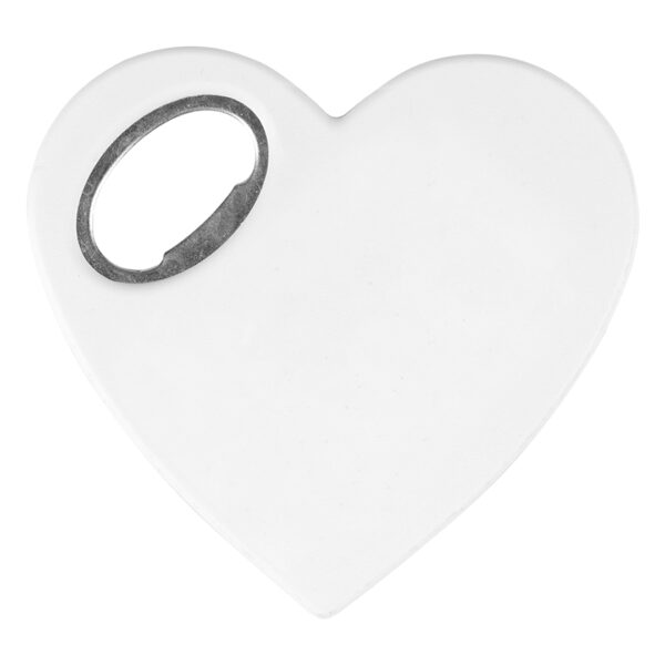 MAGNET HEART, otvarač za flaše sa magnetom, beli