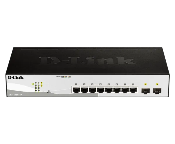 LAN Switch D-Link DGS-1210-10/E 10/100/1000 8port/2SFP Smart