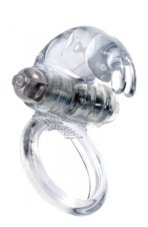 Rabbit Vibro CockRing Clear 67 00049