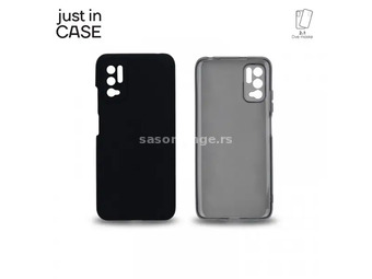 JUST IN CASE 2u1 Extra case MIX paket CRNI za Redmi Note 10 5G