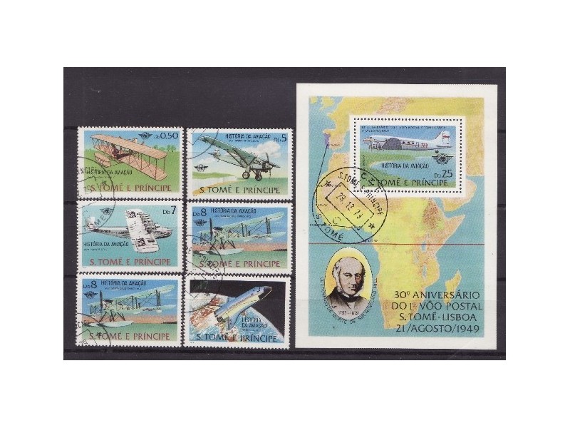 Sao Tome - Bl+ ser avioni - 1979.