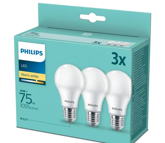 PHILIPS Led sijalica 10W (75W) A60 E27 WW FR ND 3PF/6 DISC