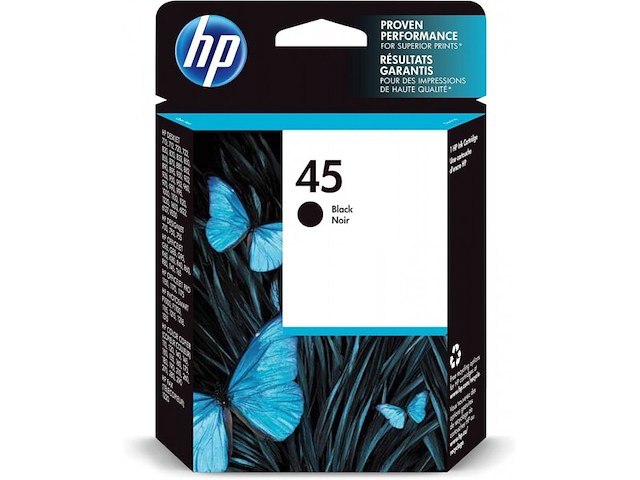 Hewlett Packard inkjet Kertridž black HP45