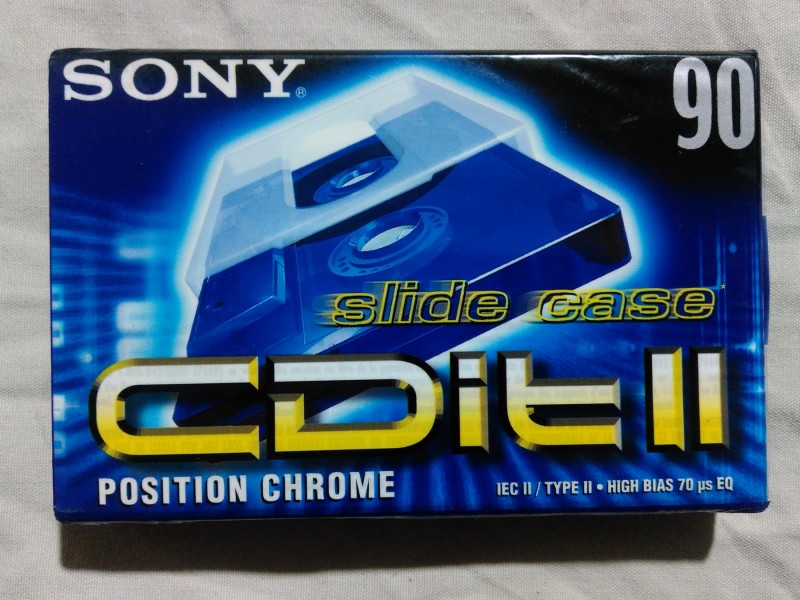 Sony CDit II 90 - Slide Case Chrome, novo