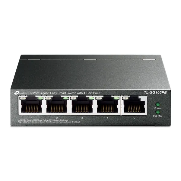 TP-Link LAN Switch TP-LINK TL-SG105PE 5port 10/100/1000Mbps/4PoE/Metal