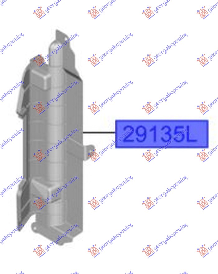 NOSAC HLADNJAKA VERTIKALNI (O) Desna str. HYUNDAI i10 (2019-2023) (OEM: 29136-K7000, 29136K7000)