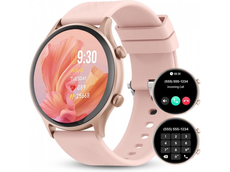 Pametni sat smart watch rozi WalkerFit