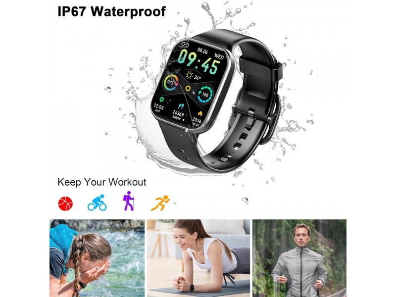 UAUE Q23 sportski smart watch pametni sat crni