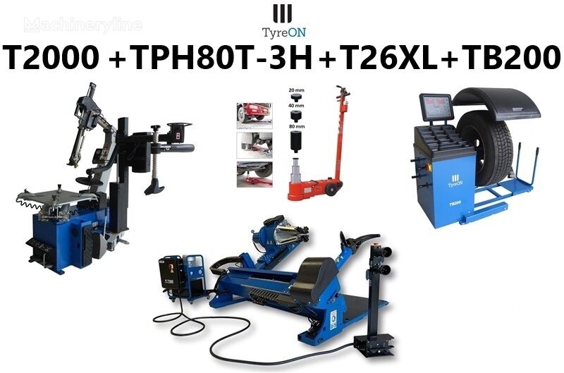 Novi TyreON ► 60 Inch truck tyre changer 2-speed + 3-stage 80T jack + 26 Inc menjač guma za kamione