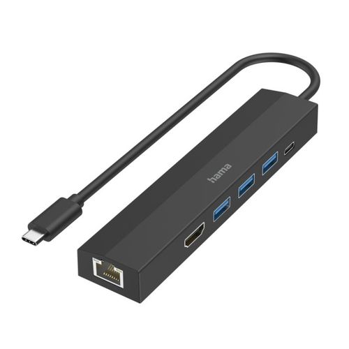 USB-C Hub, 6 portova, 3 x USB-A, USB-C, HDMI™, LAN