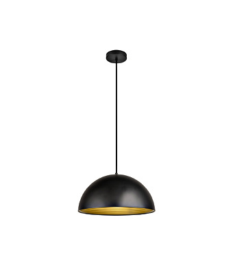 FORCHINI M 40 E27 max. 1x 40W mat crna / mat zlatna
Viseća svetiljka, Dužina ovesa 150cm