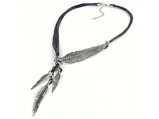 Ogrlica Feather Silver ✿NOVO✿