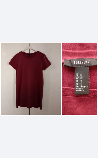 Forever21 bordo haljina ❤️ XS