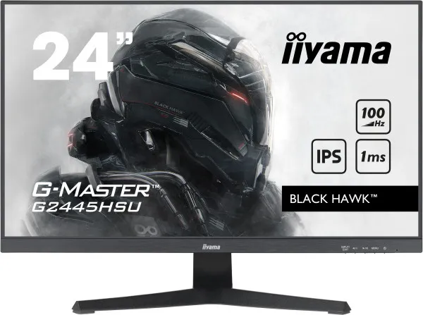 iiyama Monitor 23.8" Iiyama G2445HSU-B1 IPS 1920x1080/100Hz/1ms/HDMI/DP/USB/zvučnici