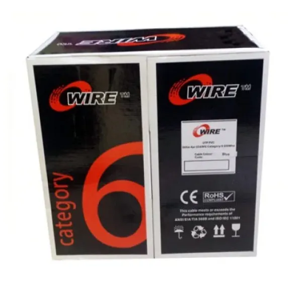 Owire LAN UTP kabl OWIRE Cat6 Solid/CCA/0,56mm/Plavi/305m