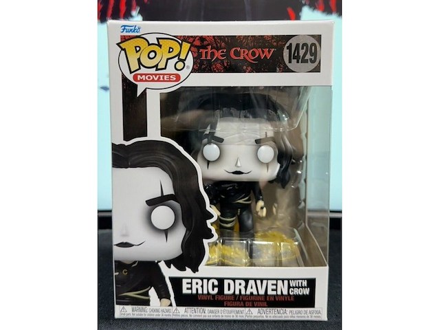 Eric Draven with Crow 9 cm POP! Movies The Crow