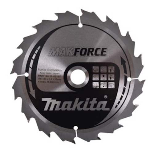 MAKITA B-08187 list za testeru od tvrdog metala MAKForce 180mm