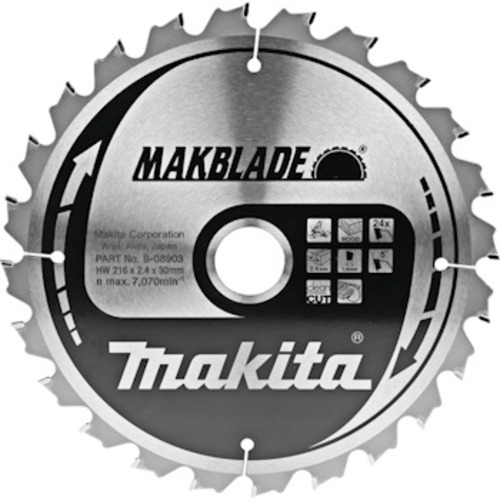 MAKITA B-08919 list za testeru od tvrdog metala MAKBlade Plus 250mm