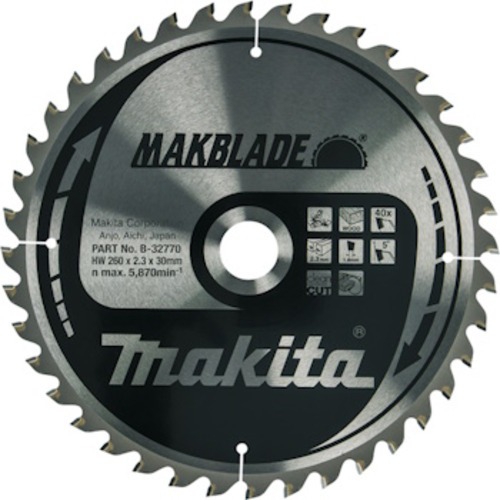 MAKITA B-32770 TCT list za testeru MAKBlade 260mm