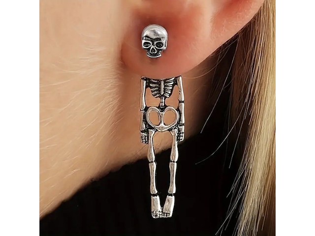 Mindjuse Skeleton Halloween Silver ✿NOVO✿