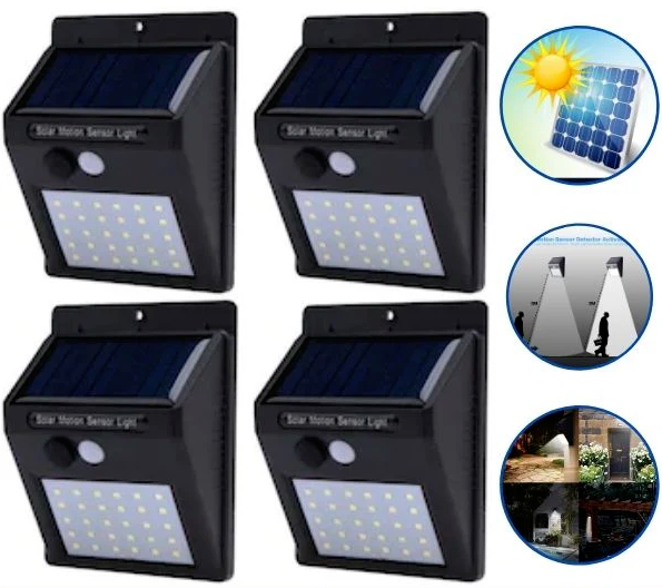 4 Solarna Led Reflektora sa 20 dioda