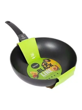 Tiganj Wok 28cm Black Line Texell TPBL-W28