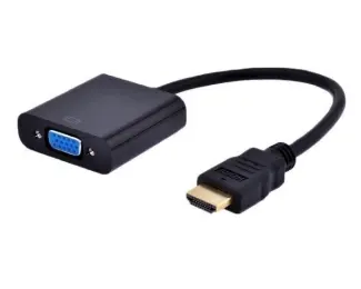 Adapter-konvertor HDMI (M) - VGA (F) crni