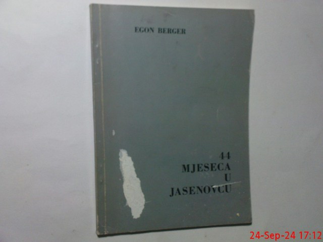 EGON BERGER  -  44 MJESECA U JASENOVCU