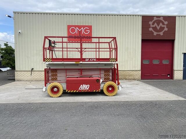 2002 Airo SF1200, makaze lift, 14 metara
Airo SF1200, Schaarhoogwerker, 14 meter