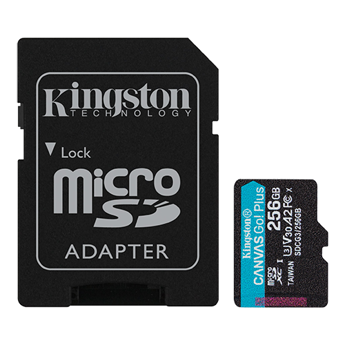 KINSGSTON Casnvas Go! Plus microSD 256GB SDCG3/256GBSP Memorijska kartica