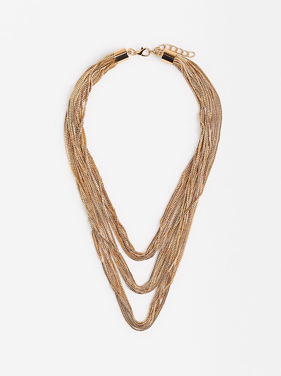 Long Multi-Chain Necklace