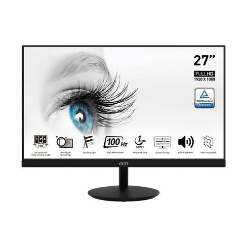 MSI PRO MP271A Monitor 27" Flat FHD IPS 100Hz HDMI/DP/VGA